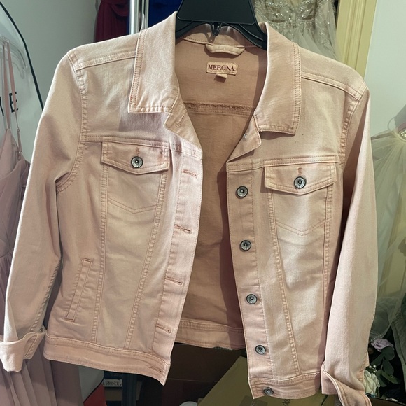 Merona | Jackets & Coats | Merona Womens Light Pink Jean Jacket | Poshmark
